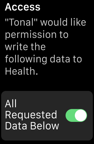 Tonal Apple Watch App