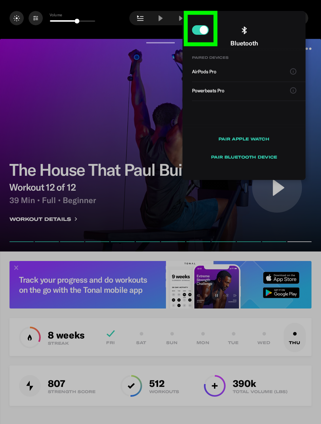 Tonal Apple Watch App