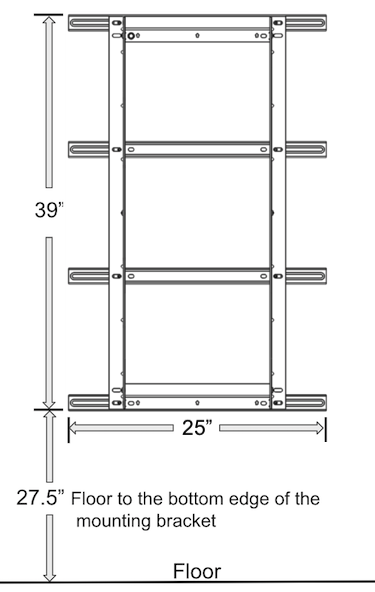 Tonal Mounting Bracket Dimensions