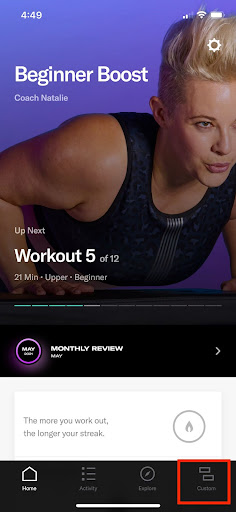 Custom Workouts