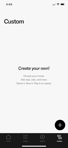 Custom Workouts