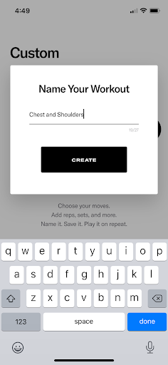 Custom Workouts