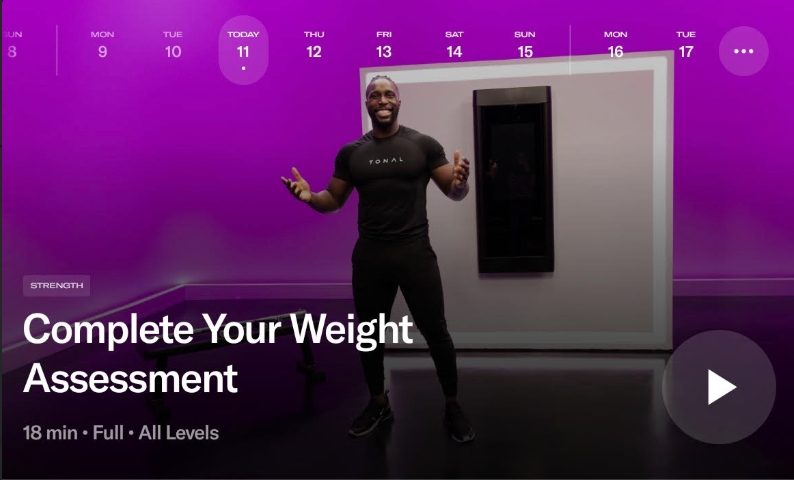 Start Strong with Tonal: Weight Assessment Workout